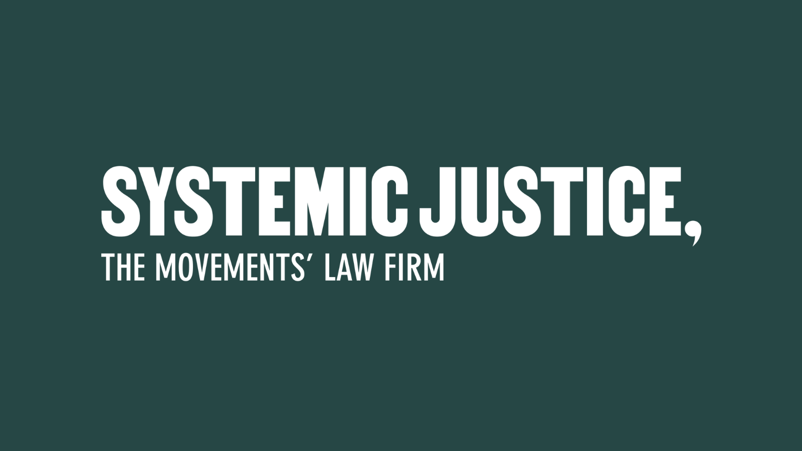 Introducing Systemic Justice’s new logo and brand identity – Latest ...